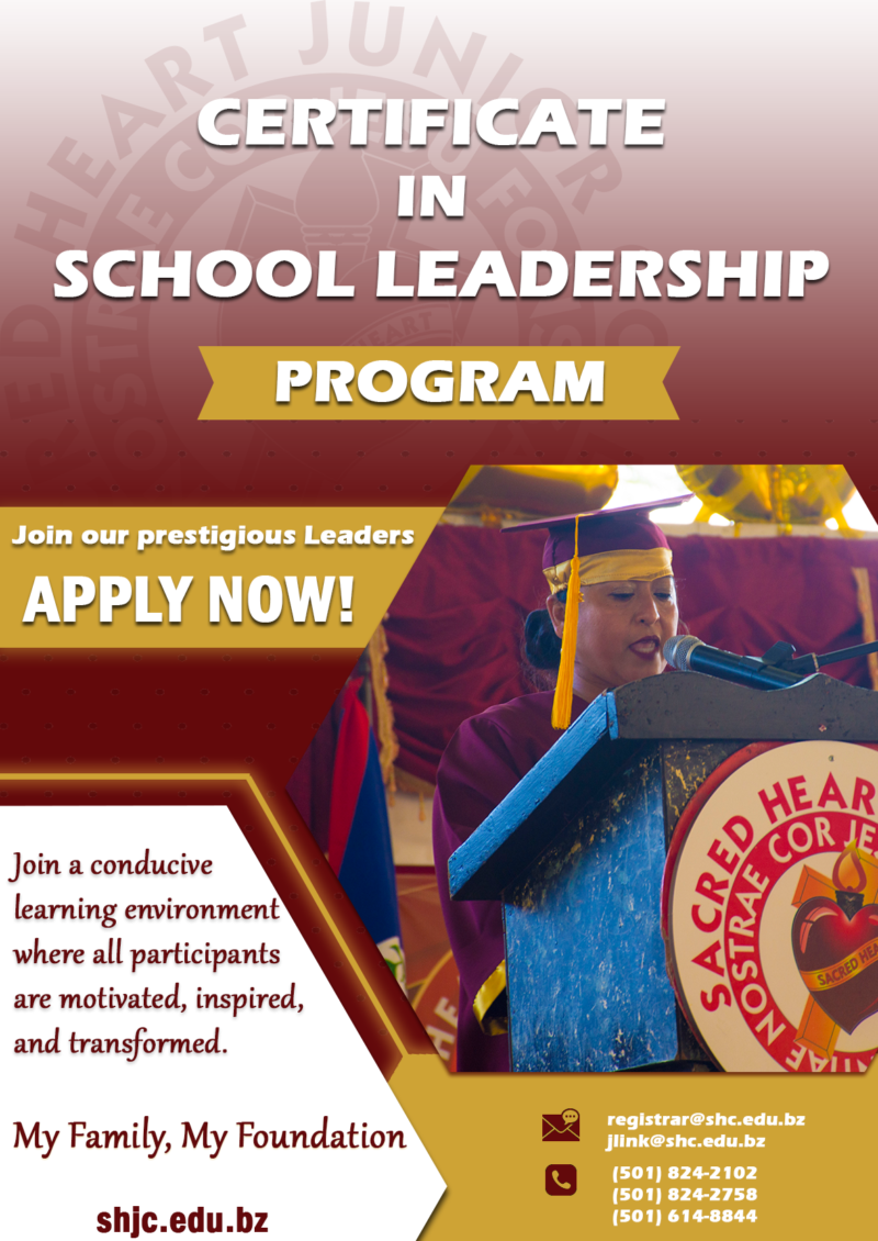 Certificate in School Leadership Program – Sacred Heart Junior College