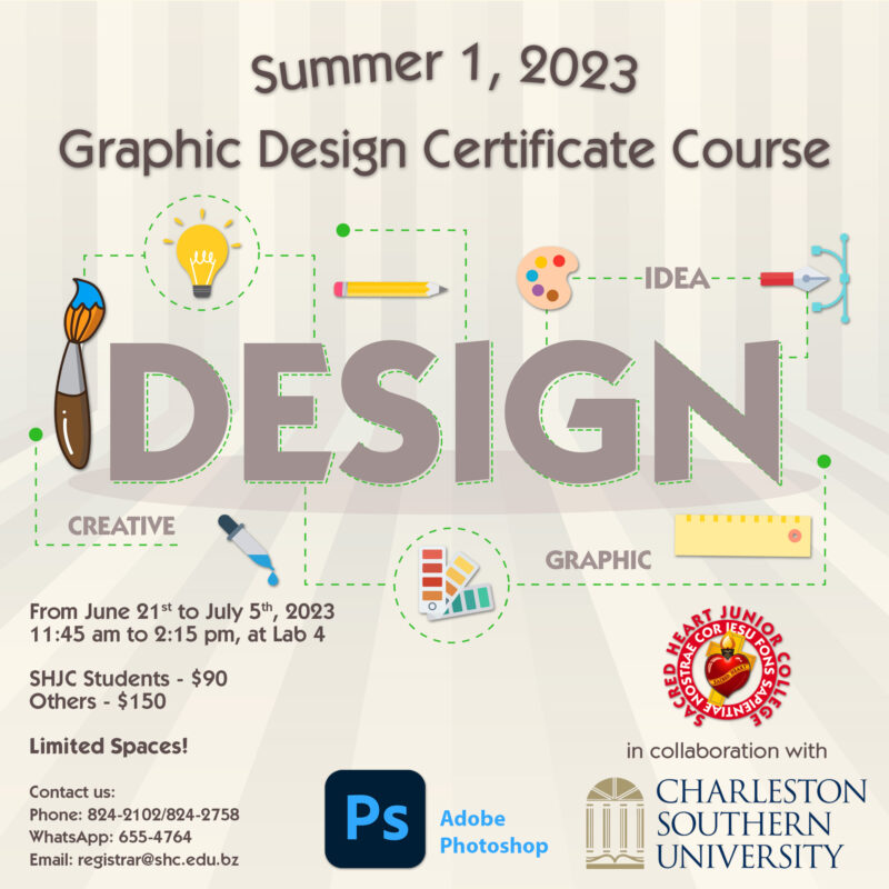 Certificate in Graphic Design – Sacred Heart Junior College
